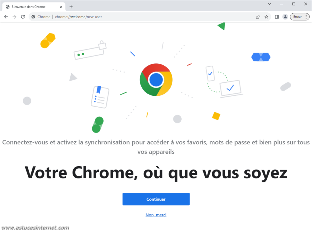 Téléchargement et installation de Google Chrome – ASTUCES-INTERNET