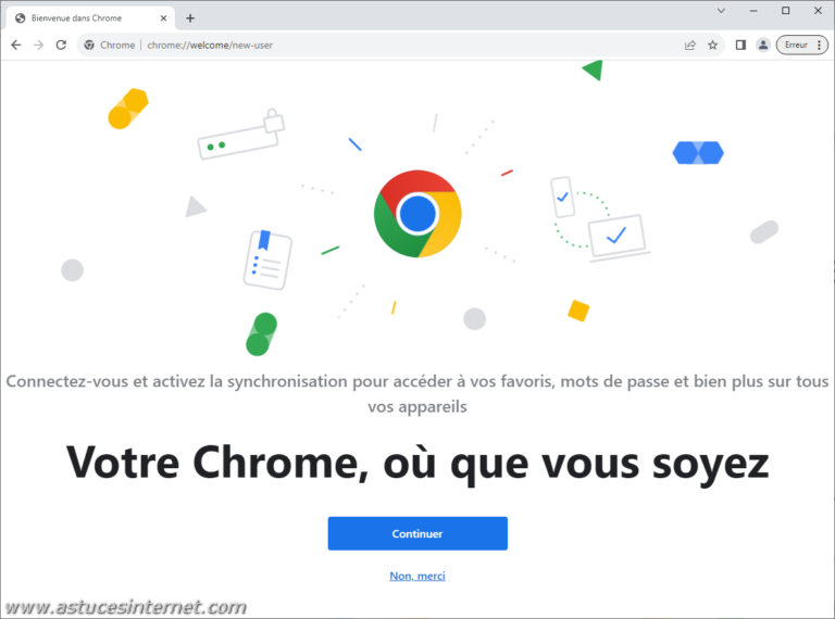 Téléchargement et installation de Google Chrome – ASTUCES-INTERNET