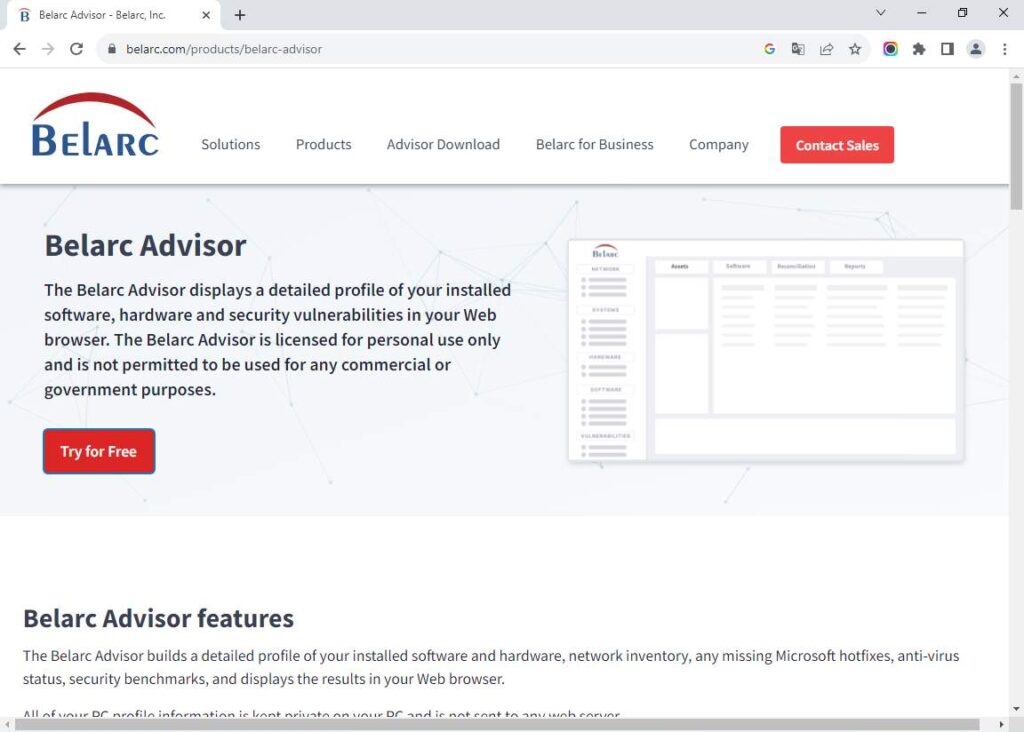 Belarc Advisor – Réalisez un audit de votre ordinateur – ASTUCES-INTERNET