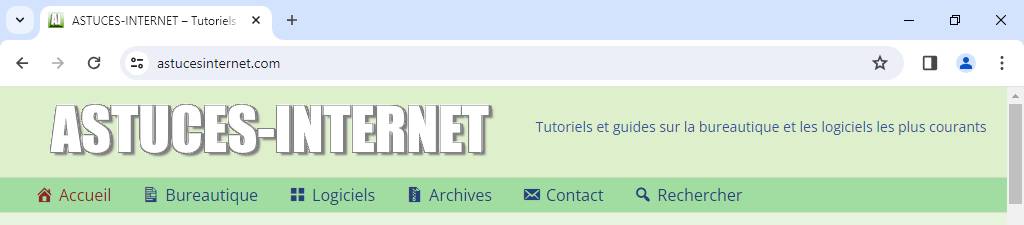 Interface et fonctionnalités de base de Google Chrome – ASTUCES-INTERNET
