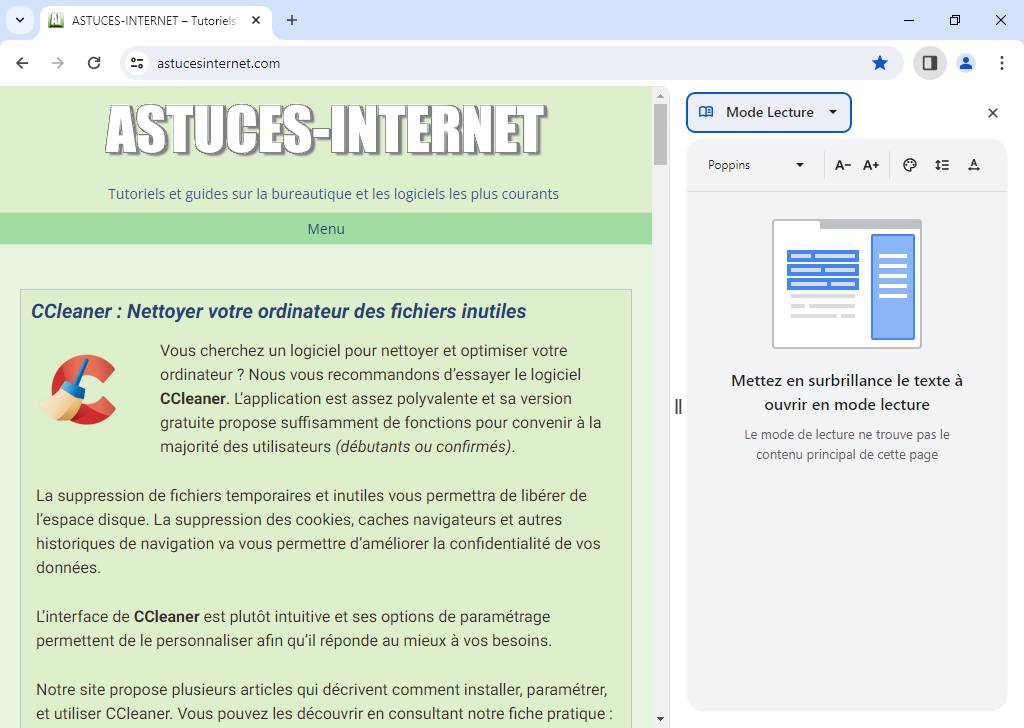 Interface et fonctionnalités de base de Google Chrome – ASTUCES-INTERNET