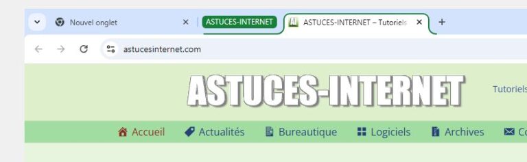 Utiliser les groupes d’onglets dans Google Chrome – ASTUCES-INTERNET