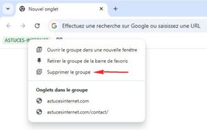 Utiliser les groupes d’onglets dans Google Chrome – ASTUCES-INTERNET