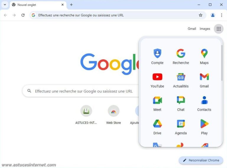 Interface et fonctionnalités de base de Google Chrome – ASTUCES-INTERNET