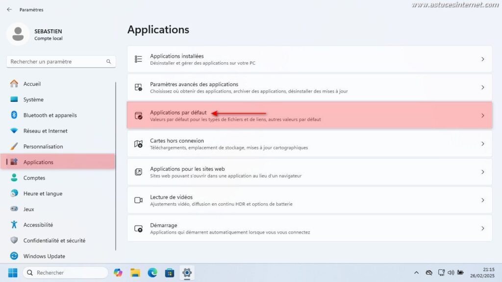 Comment modifier les applications par défaut sous Windows 11 ...