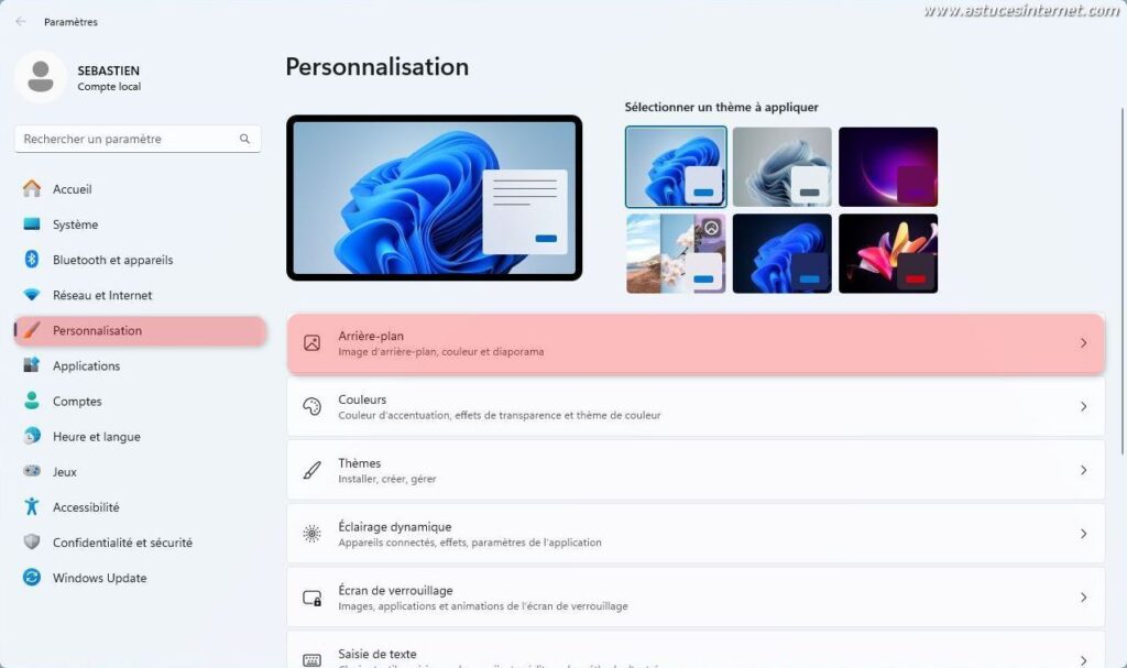 Comment modifier l’arrière-plan du bureau ? – ASTUCES-INTERNET