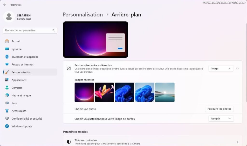 Comment modifier l’arrière-plan du bureau ? – ASTUCES-INTERNET