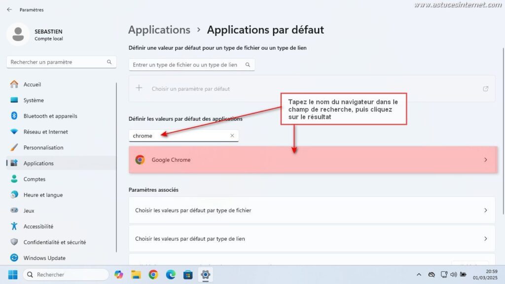 Comment définir le navigateur internet par défaut ? – ASTUCES-INTERNET