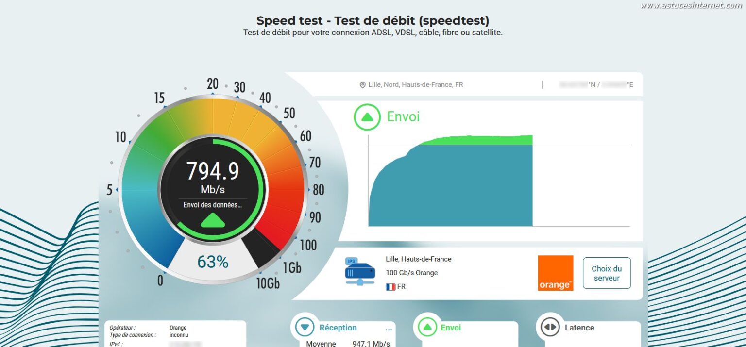 Comment tester la vitesse de sa connexion Internet ? – ASTUCES-INTERNET