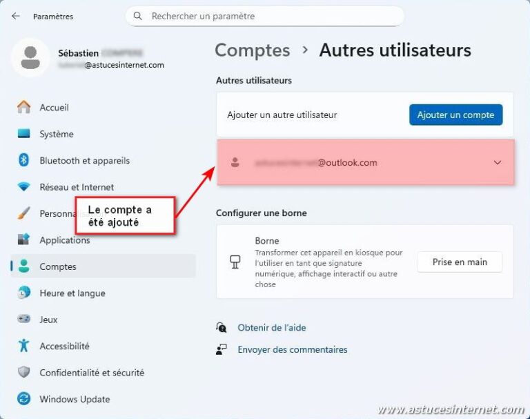Comment ajouter un compte utilisateur ? – ASTUCES-INTERNET